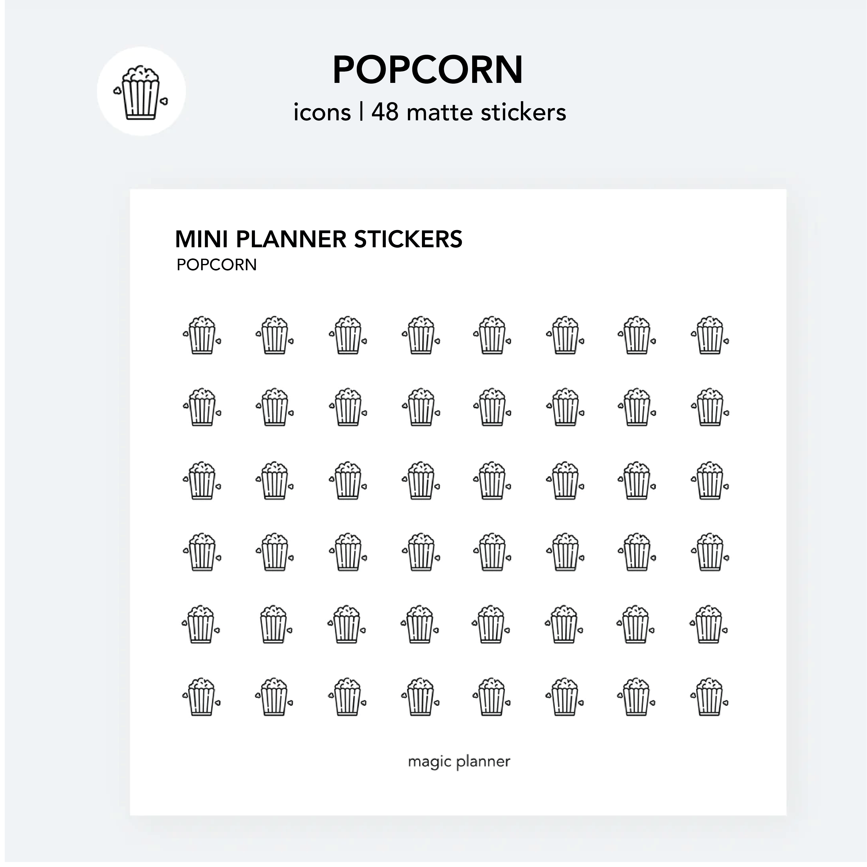 Planner stickers | Popcorn